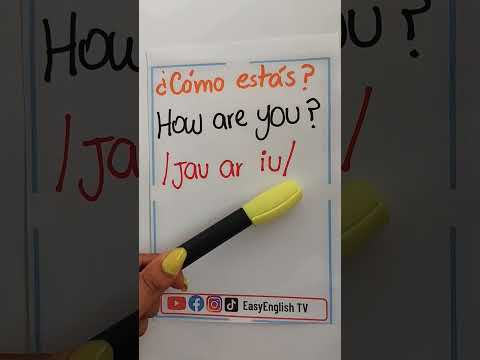 HOW ARE YOU? 😎 #easyenglishtv #aprendeingles #learnenglish