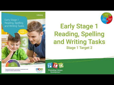 Early Stage 1 Reading, Spelling and Writing Tasks - Target 2