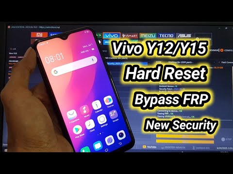 Vivo Y12 Y15 Hard Reset Remove screen Lock Bypass FRP Google Account New Security