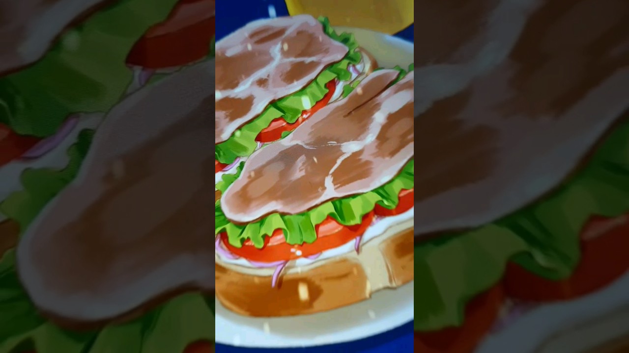 Drawing a breakfast for myself 🥪 #art #food #foodart #foodillustration