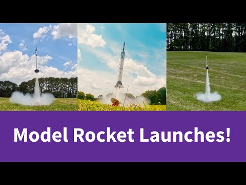 3 Model Rocket Launches from June 13th - TSP Rocket Launch Compilation 6