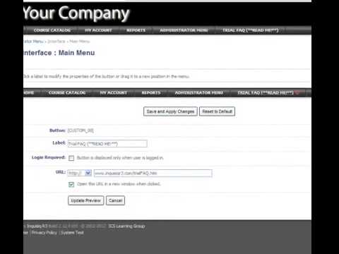 Inquisiq LMS How to Brand your Inquisiq LMS site