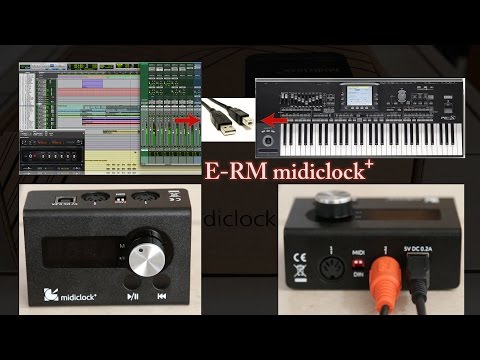 E-RM - Midiclock+: USB MIDI DIN Sync 24 Pulse Master Clock | Reverb