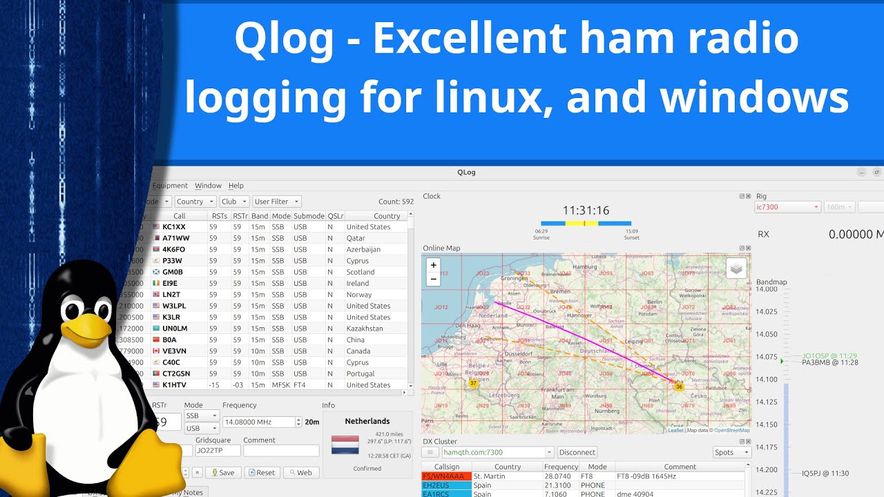 Ham Radio and Linux - Qlog, a great logging program for Linux and Windows.