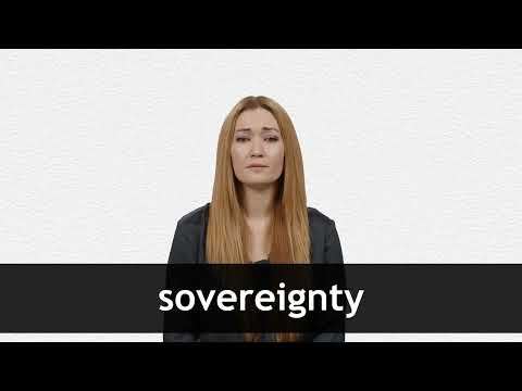 How to pronounce SOVEREIGNTY in American English
