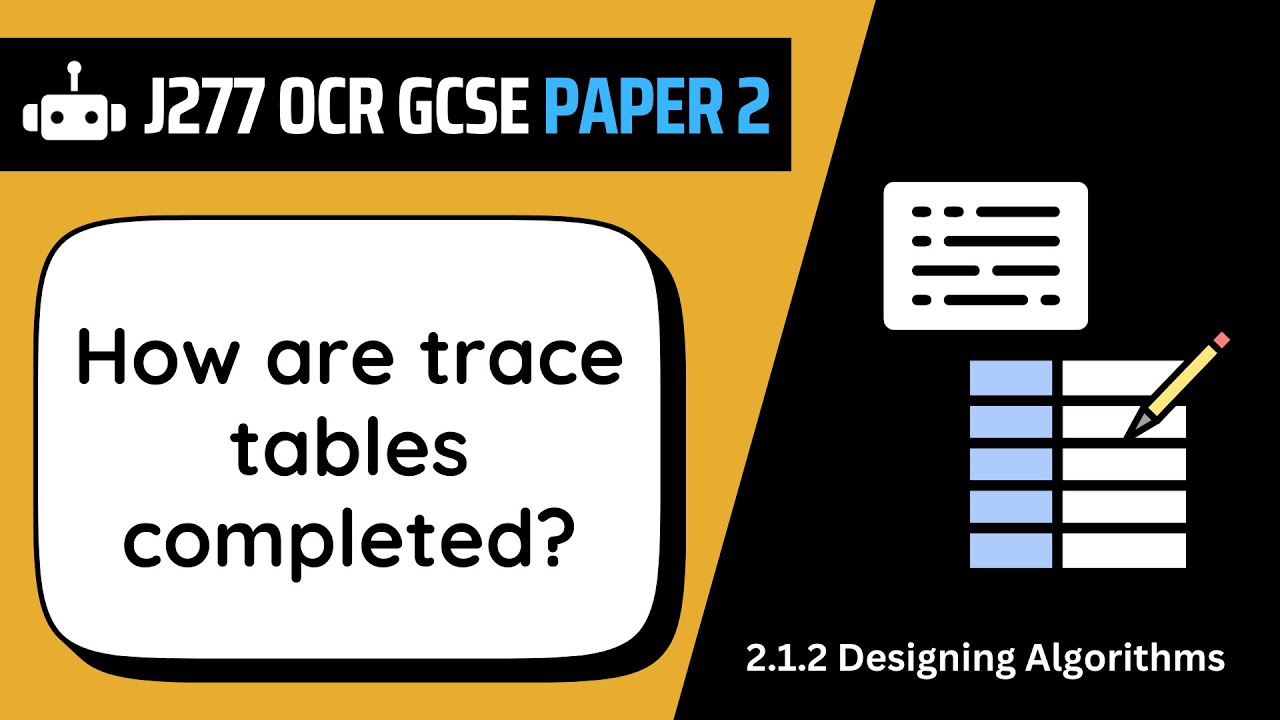 Trace Tables | 1.2 | OCR GCSE Computer Science | J277