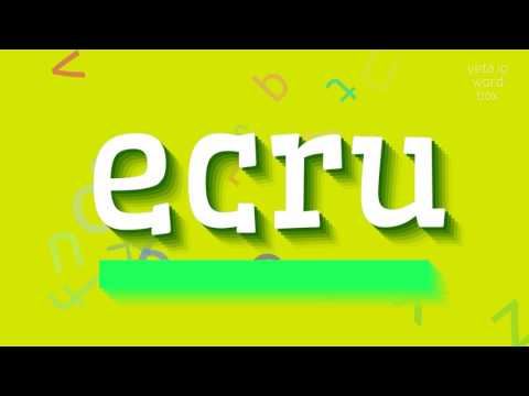 How to say "ecru"! (High Quality Voices)