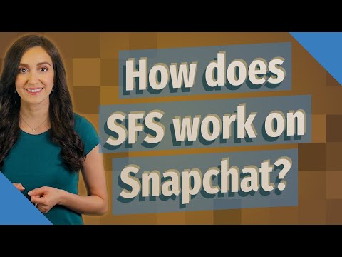 How does SFS work on Snapchat?