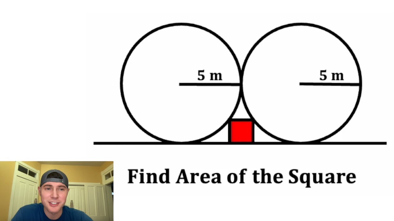 Solving the Area of a Square Inscribed in Two Circles | Galaxy.ai