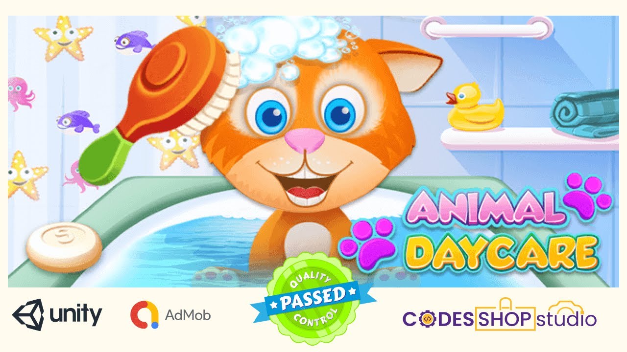 Animal Daycare: Pet Vet & Grooming Games | buy unity source code | redesign game service