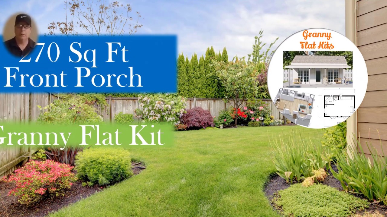 Backyard Tiny Home Kit: 270 Square Foot Granny Flat Kit Accessory Dwelling Unit Kit