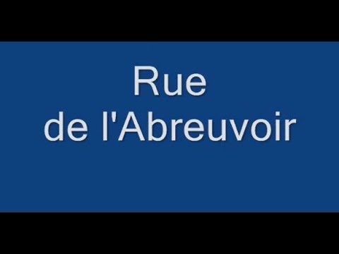 Rue de l'Abreuvoir Paris Arrondissement 18e