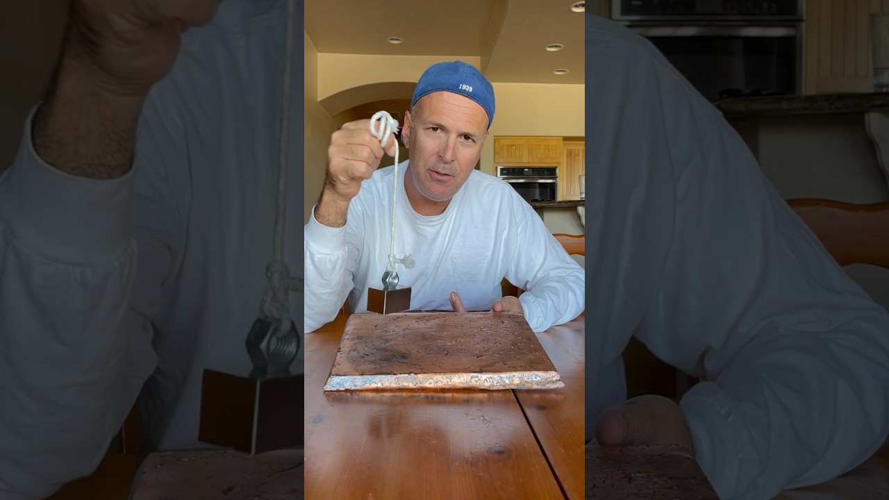 Force field from super magnet over copper #physics #magnet