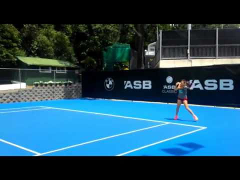 EMPIRE Tennis Academy: Daria Kasatkina & Vladimir Platenik at ASB Classic in Auckland