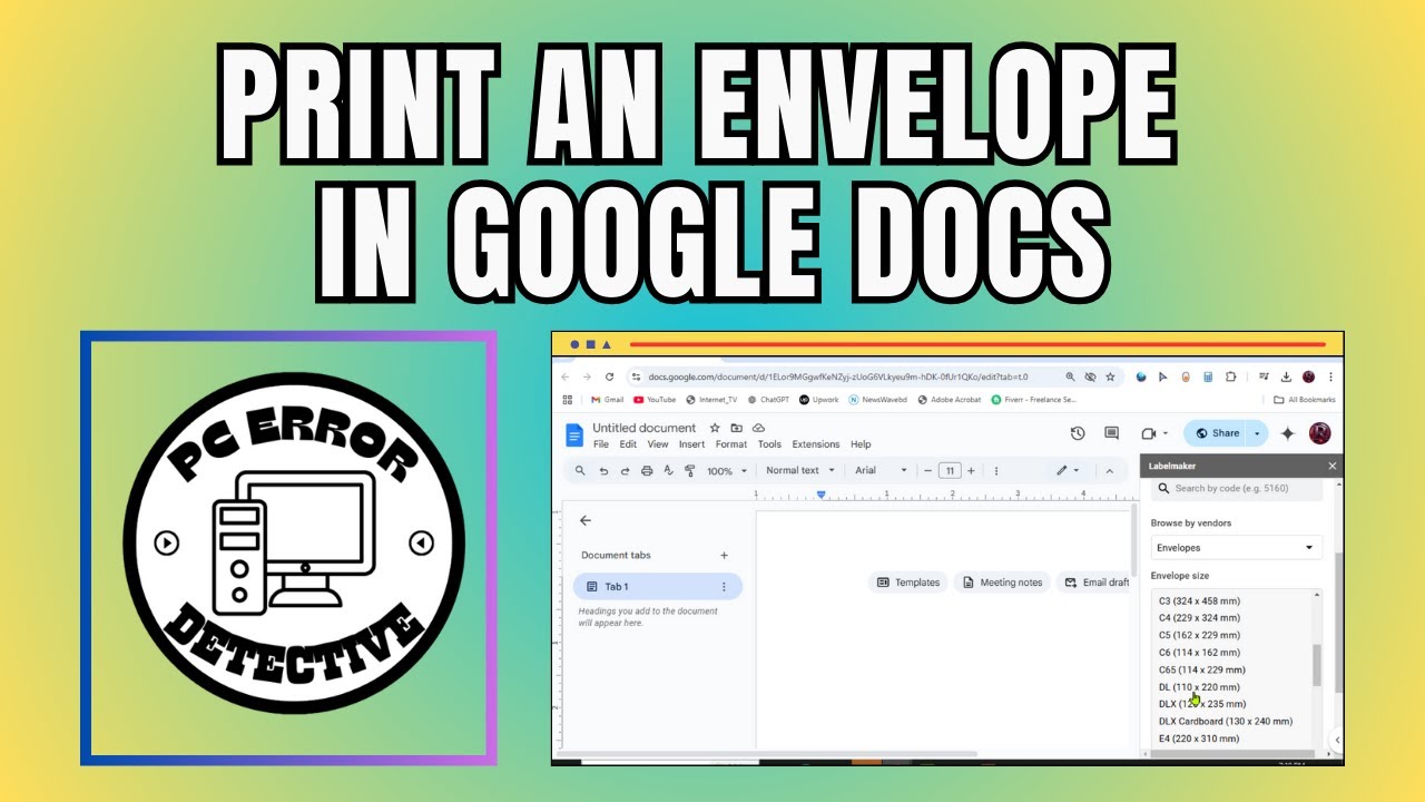 How to Print an Envelope in Google Docs - Detailed Tutorial [2025]