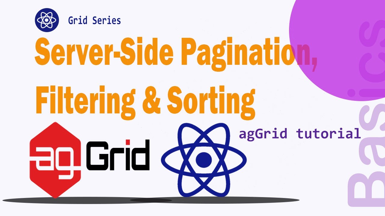 React Ag-Grid Tutorial: Server-Side Pagination, Filtering, Search, and Sorting | Codenemy Tutorial