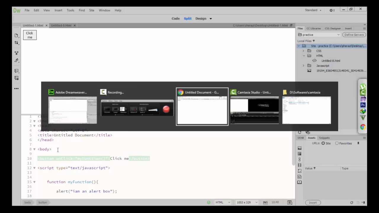 JavaScript onClick method with two ways!!