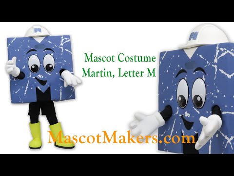 “M” Letter Mascot for Martin Concrete Construction, GA | Mascot Makers ...