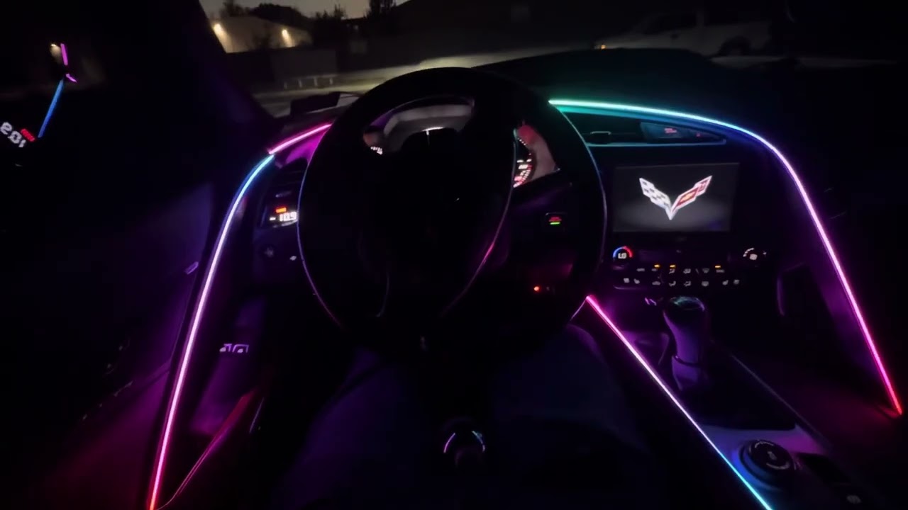 Corvette C7 fiber optic ambient lighting