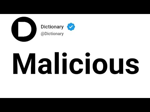 Malicious Meaning In English