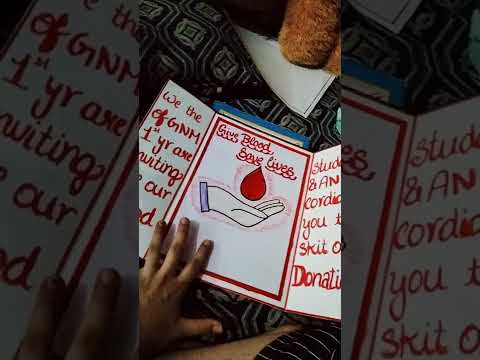 idea for making blood donation invitation card. #blooddonation #invitation #card #ideas #greetings