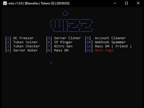 Wizz V1.0.0 | Short Preview | Discord Multi Tool |