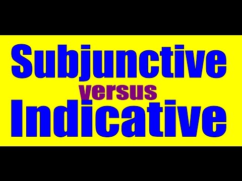 Subjunctive vs. Indicative: Spanish Lesson / Practice
