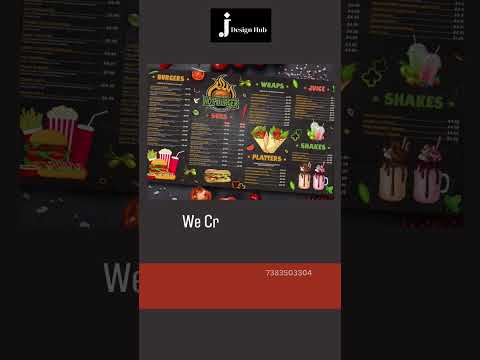 food menu design 💯 order now #shorts #foodmenudesign #foodmenu #graphicdesign #restaurantmenu #food