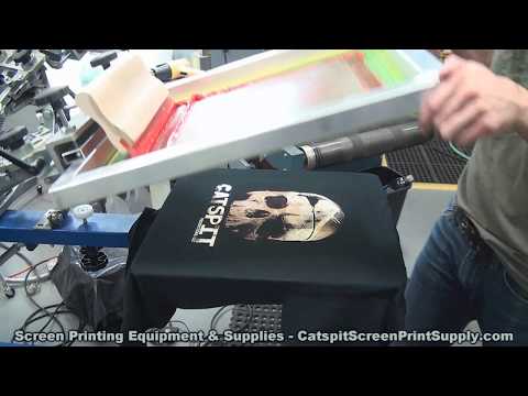 Screen Printing: Fun Experimental 3 Color Halftone On Black T-Shirts ...