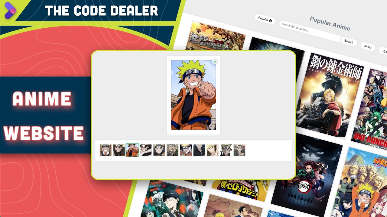 React Js Project Tutorial - Build An Anime Website (API Project)