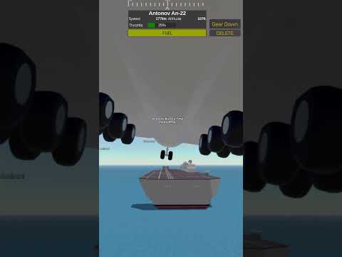 An-22 landing on HMS carrier with the an-22 in PTFS Roblox