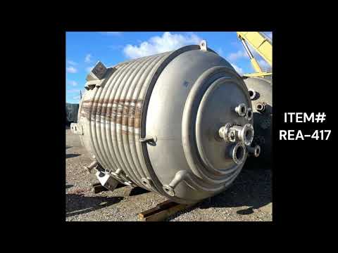 3000 Gallon Alloy 20 Reactor Stainless half pipe jacket mixer for sale ...