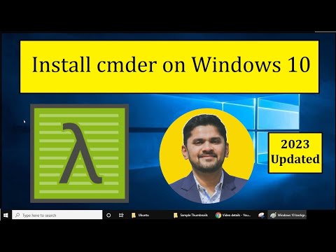 Install cmder on Windows 10