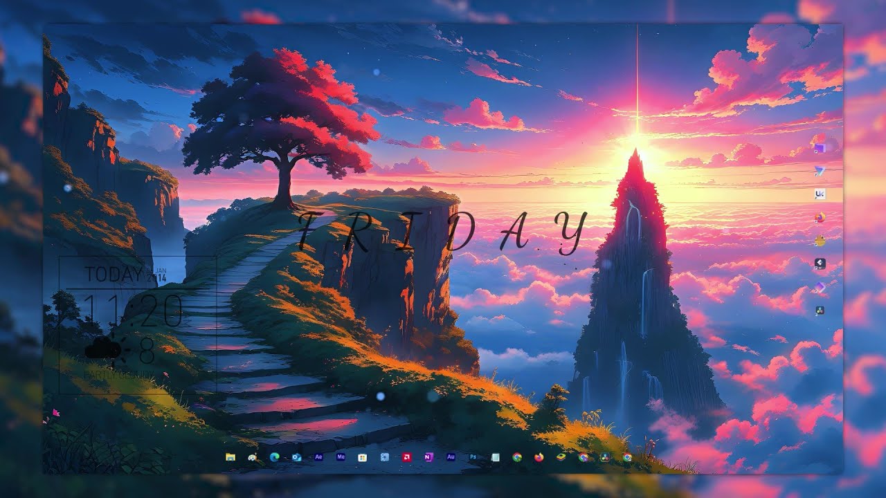Sky Cliff Live Wallpaper for Desktop | Animated Fantasy Background 4K