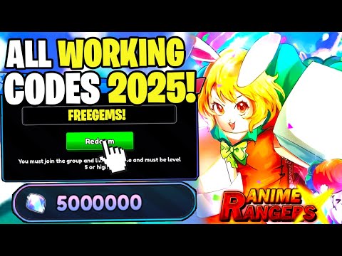 *NEW* ALL WORKING CODES FOR ANIME RANGERS X IN 2025! ROBLOX ANIME RANGERS X CODES