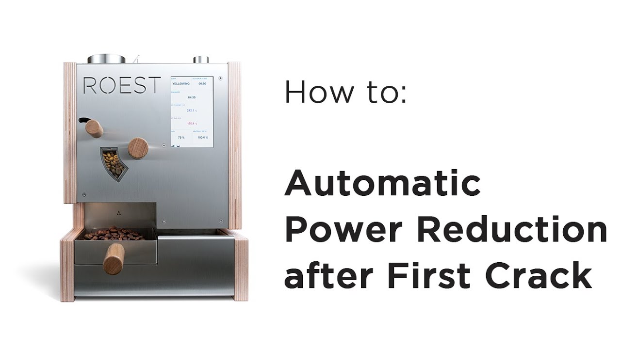 Useful feature on ROEST sample roaster: Power Reduction