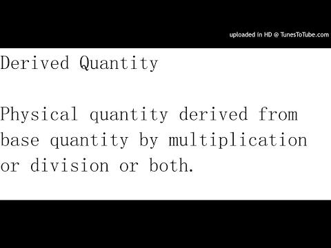 Derived Quantity definition for SPM students (Auditory memory)