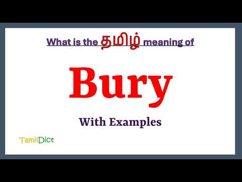 Bury Meaning in Tamil | Bury in Tamil | Bury in Tamil Dictionary |