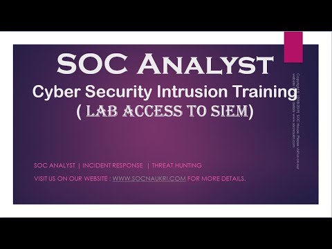 SOC Analyst Training Will Help You To Get A Job In Cyber Security