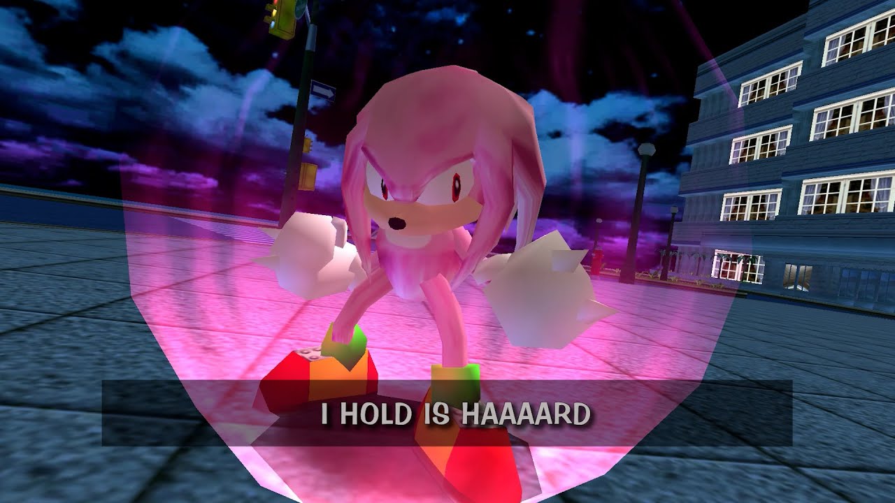 Knuckles disturbs the peace