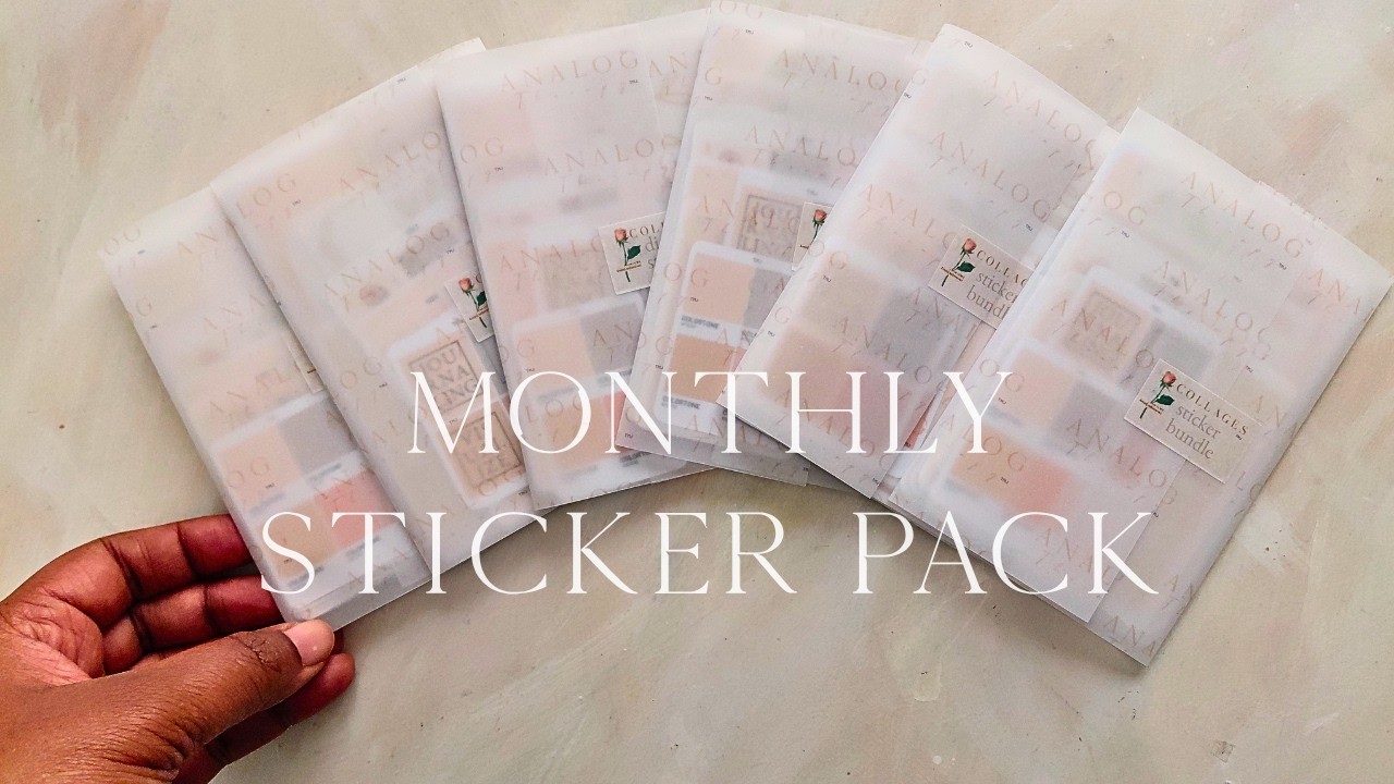 Watch Me Design This Month's Entire Sticker Pack