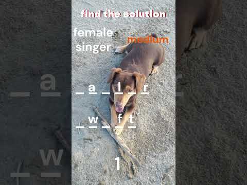 quiz complete the words. find the missing letters of these female singer #dog #quizgames #quiztime