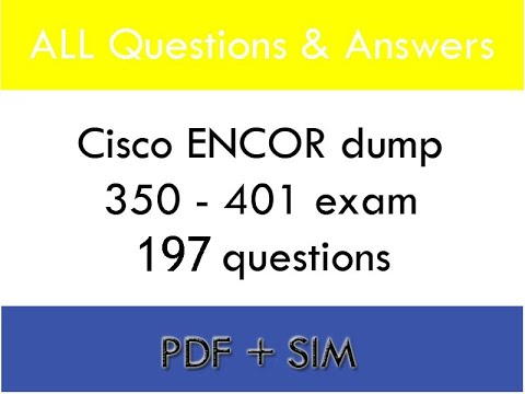 How to practice ENCOR 350 401 exam questions