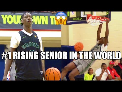 #1 PLAYER IN HIGH SCHOOL BASKETBALL! AJ Dybantsa Peach Jam highlights!