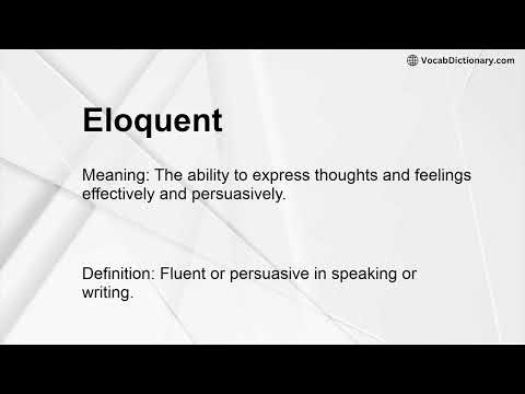 Eloquent Meaning