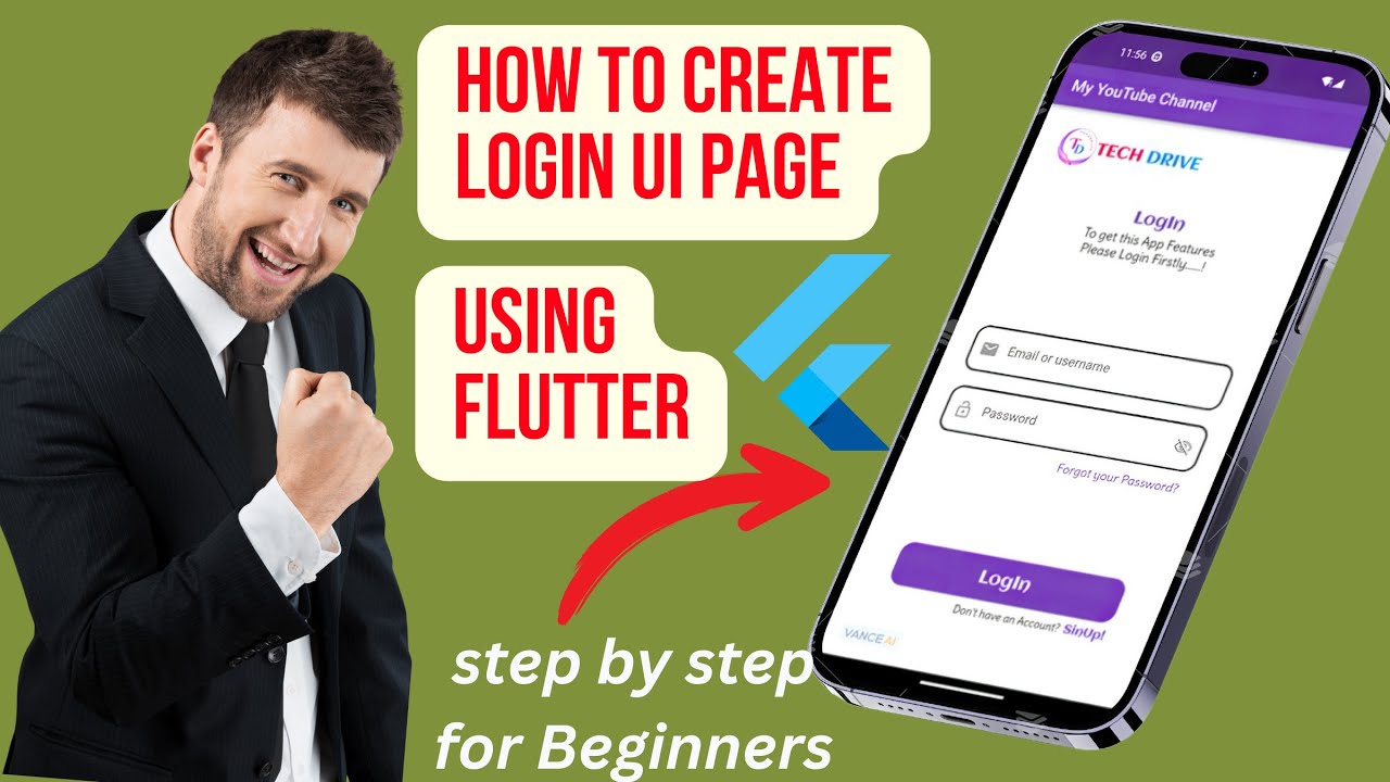 Flutter Login Ui Page | login page using flutter for Beginner 2023 #flutter #getx #flutterdeveloper
