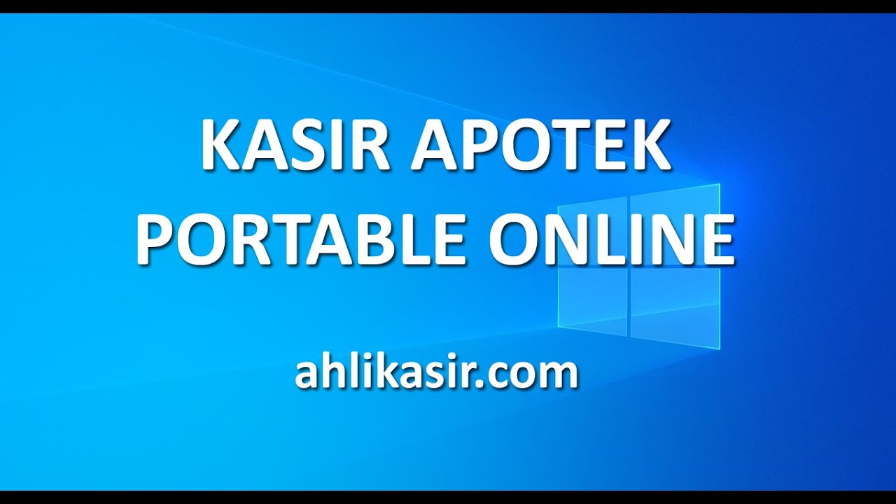Aplikasi Kasir Apotek Portable Online