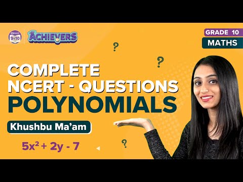 Polynomials Class 10 Important NCERT Questions | Class 10 Maths NCERT Book Solutions for Board Exams