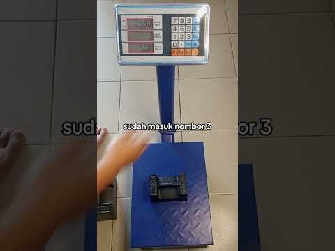 PLATFORM SCALE TCS 150KG / 300KG CALIBRATION SETTING