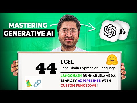 44 LCEL: LangChain RunnableLambda: Simplify AI Pipelines with Custom Functions!